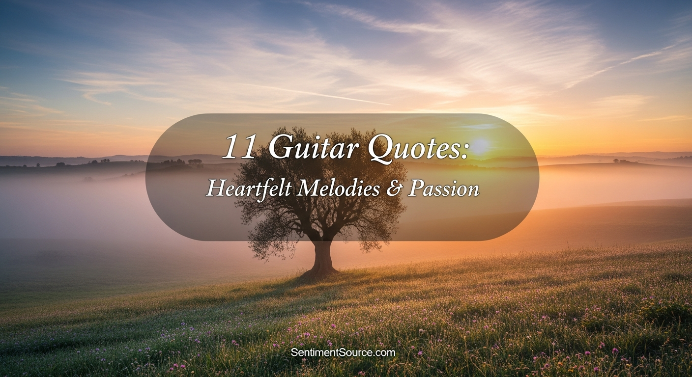 111 Guitar Quotes: Heartfelt Melodies & Passion – SentimentSource