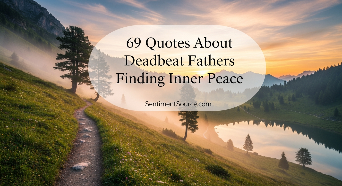 69 Quotes About Deadbeat Fathers Finding Inner Peace – SentimentSource