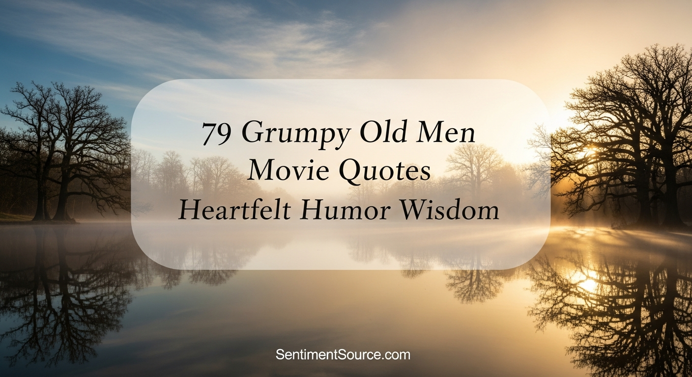 79 Grumpy Old Men Movie Quotes Heartfelt Humor Wisdom – SentimentSource