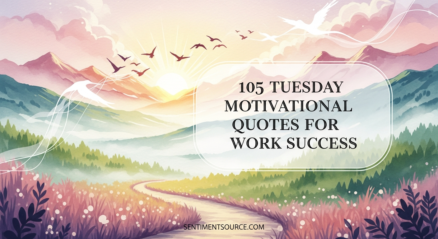 105 Tuesday Motivational Quotes for Work Success – SentimentSource
