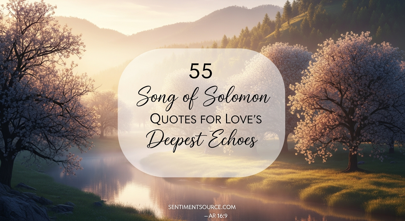55 Song of Solomon Quotes for Love's Deepest Echoes – SentimentSource