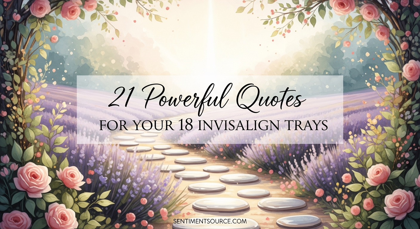 21 Powerful Quotes for Your 18 Invisalign Trays – SentimentSource
