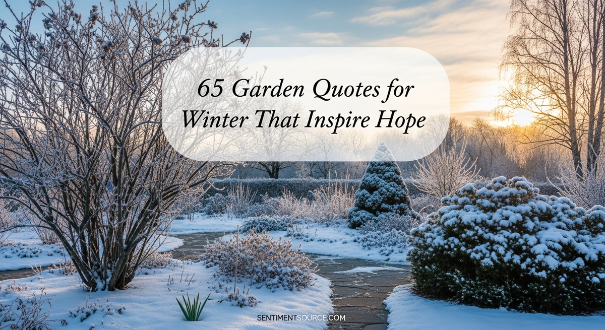65 Garden Quotes for Winter That Inspire Hope – SentimentSource