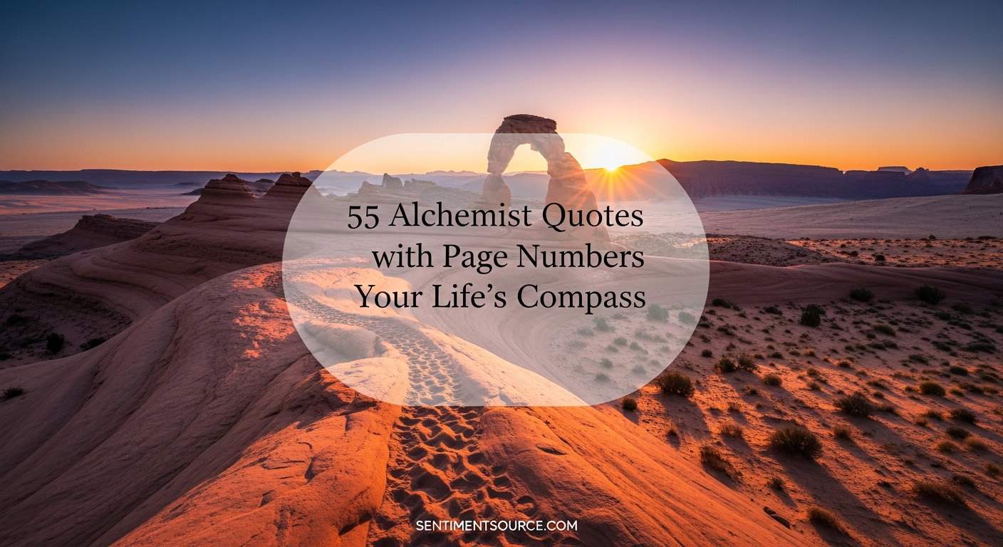 55 Alchemist Quotes with Page Numbers Your Life's Compass – SentimentSource