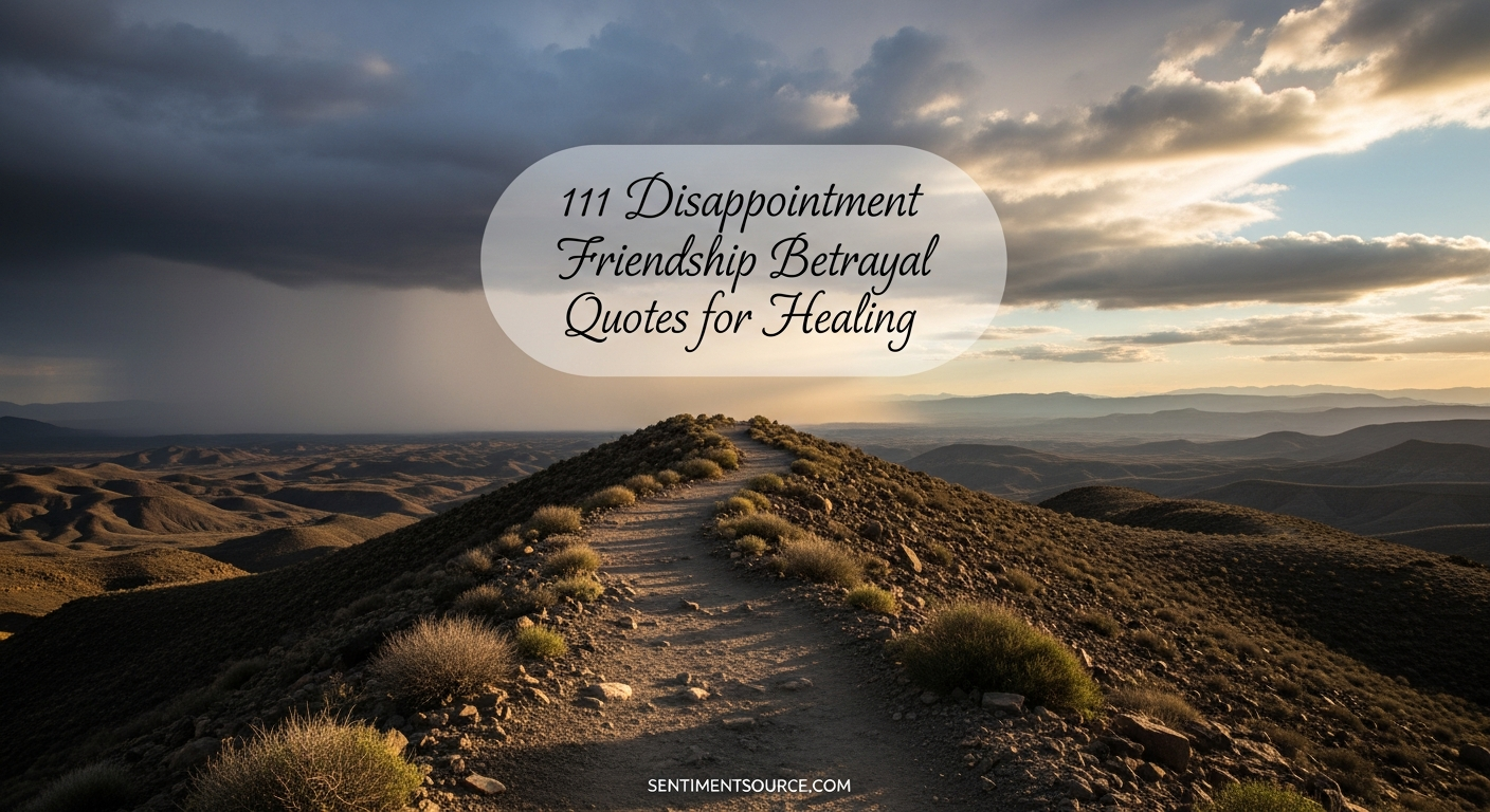 111 Disappointment Friendship Betrayal Quotes for Healing – SentimentSource