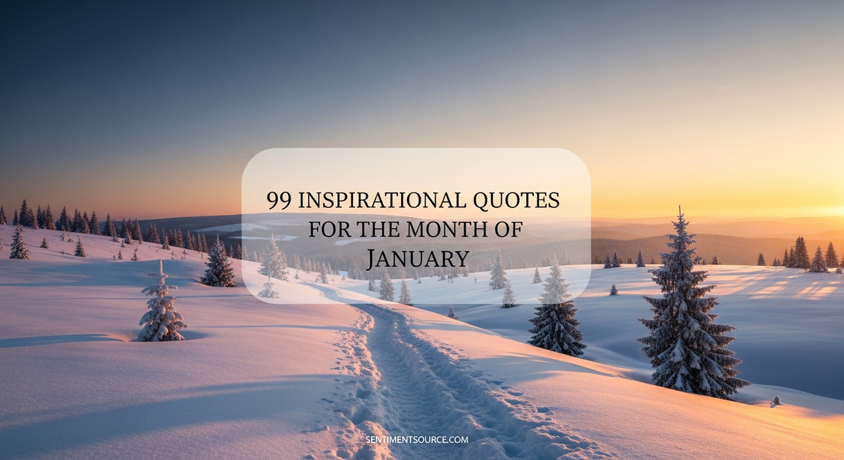 99 Inspirational Quotes for the Month of January – SentimentSource