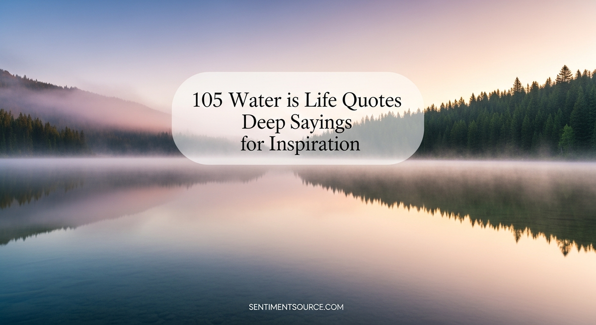 105 Water is Life Quotes Deep Sayings for Inspiration – SentimentSource