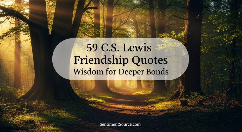 59 C.S. Lewis Friendship Quotes Wisdom for Deeper Bonds – SentimentSource