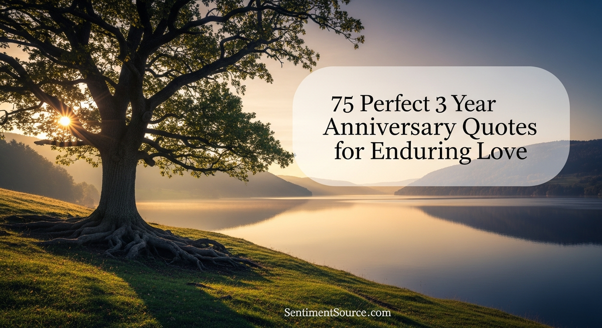 75 Perfect 3 Year Anniversary Quotes for Enduring Love – SentimentSource