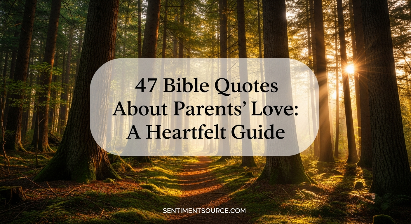 47 Bible Quotes About Parents' Love: A Heartfelt Guide – SentimentSource