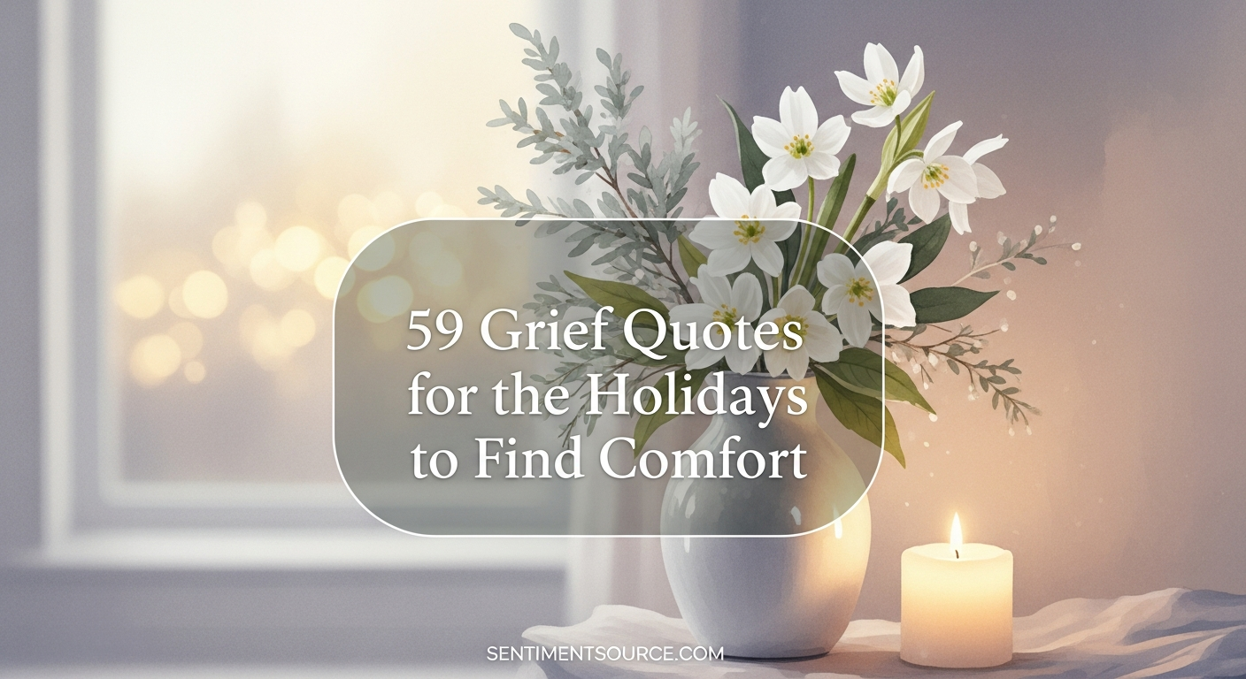 59 Grief Quotes for the Holidays to Find Comfort – SentimentSource